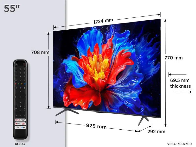 Crossover - חנות סטריאו וקולנוע ביתי | 55P8K TCL | מסכי LED | TCL